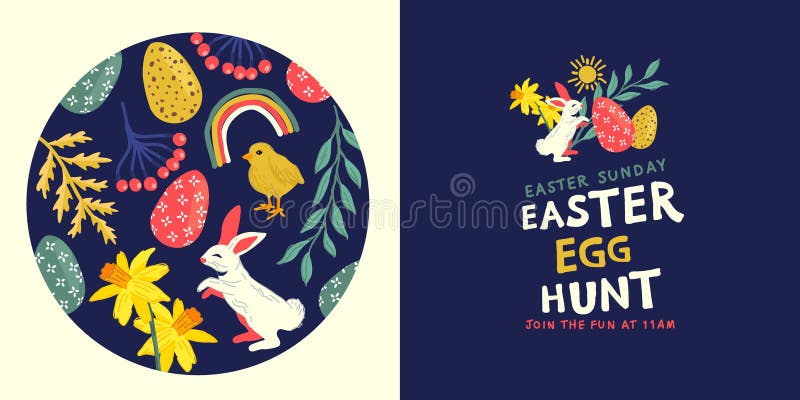 Easter Texture Card Layout and Design Stock Vector - Illustration of ...