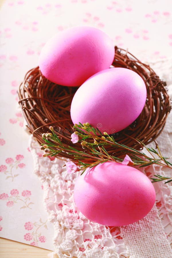 Easter theme with eggs stock image. Image of design - 142852207