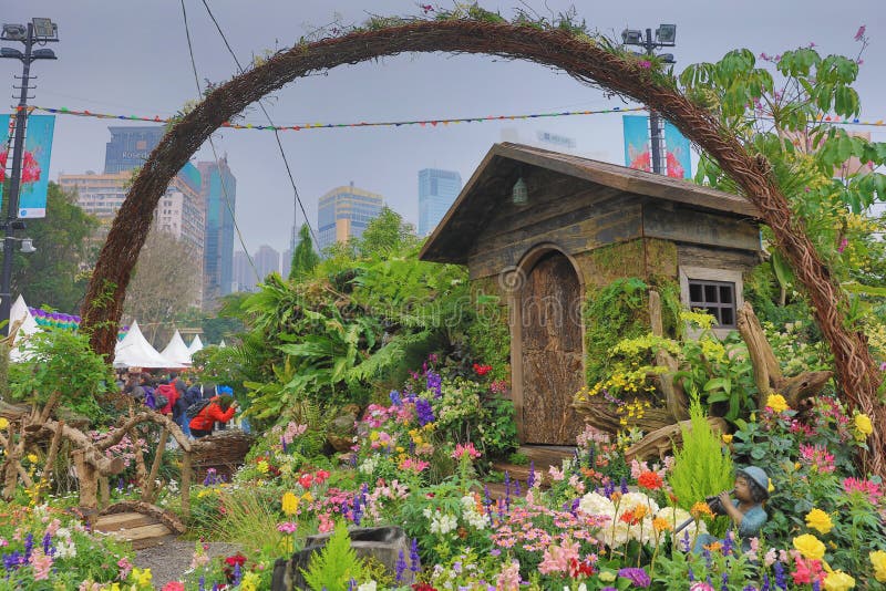 Easter Theme Flowers in the Garden Editorial Stock Photo - Image of ...