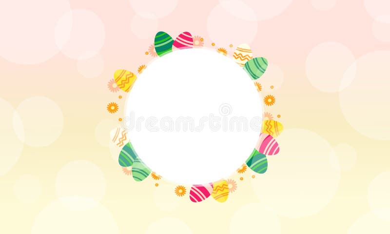 Easter Theme Frame Style Collection Stock Vector - Illustration of ...