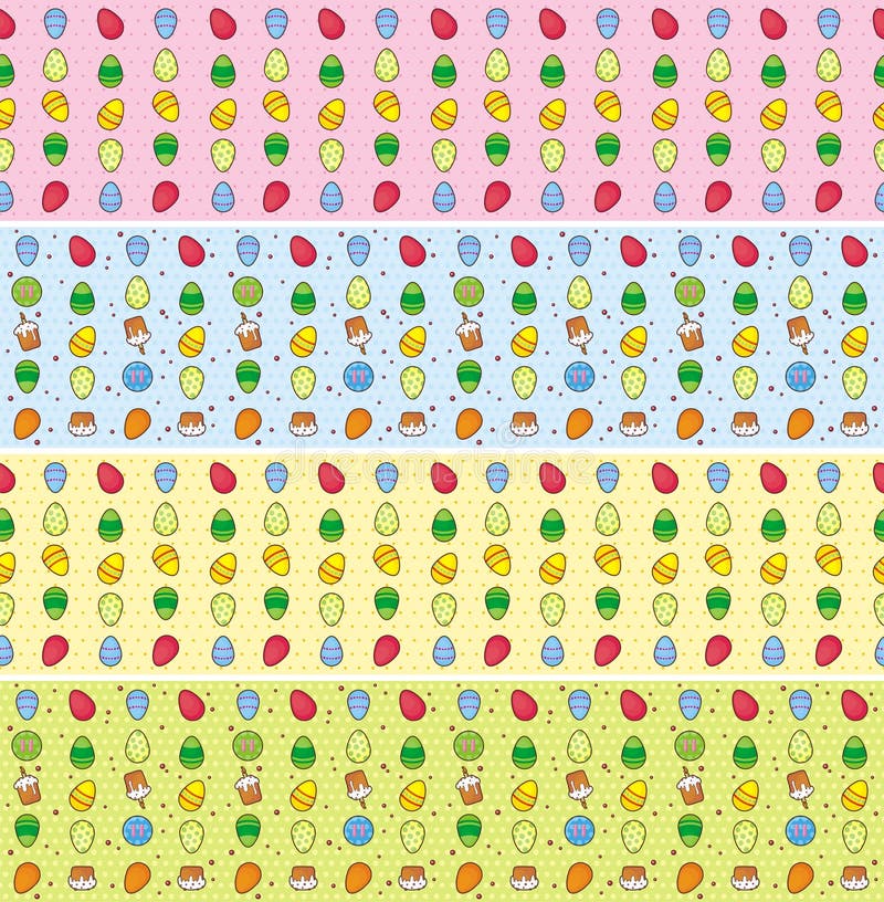 Easter theme pattern stock vector. Illustration of colored - 39164513