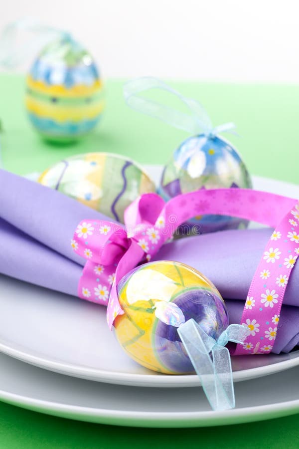 Easter theme table setting stock photo. Image of food - 12912754