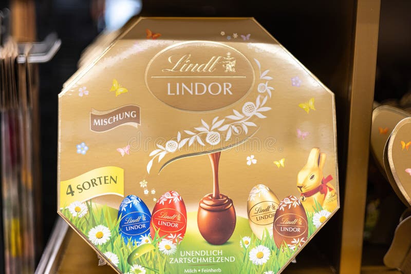 Easter-themed Chocolates in Decorative Box - FRANKFURT, GERMANY - MARCH ...