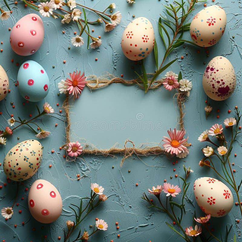 Easter-themed Design with Egg Characters. Stock Illustration ...