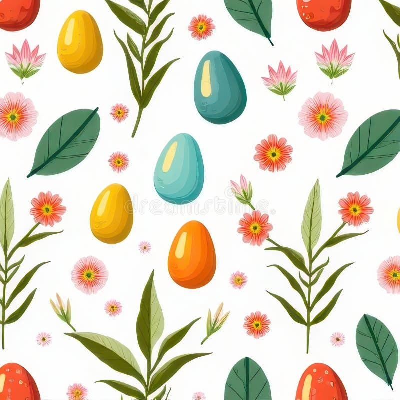 Easter Themed Seamless Texture Pattern Background Graphic Design Stock ...