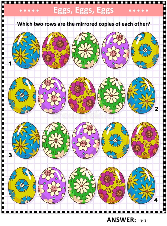Kids Easter Puzzles Stock Illustrations – 52 Kids Easter Puzzles Stock ...