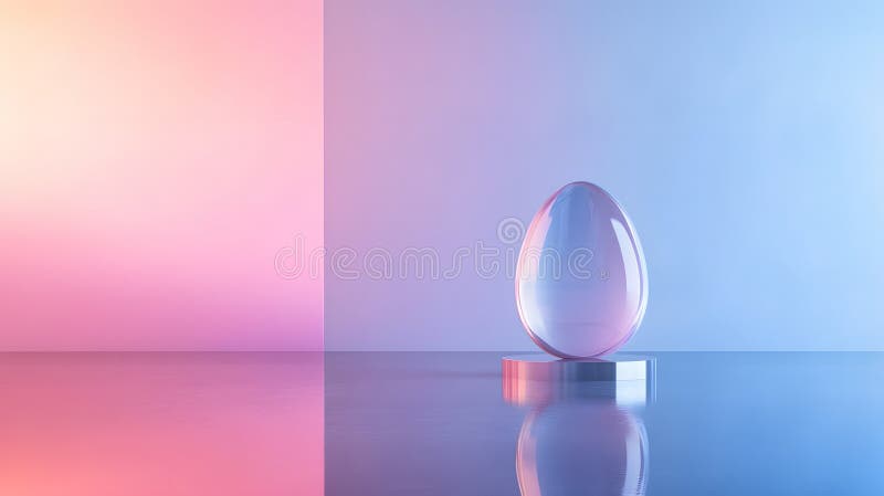 Easter-Themed Wall Design Interior Mockup Stock Illustration ...