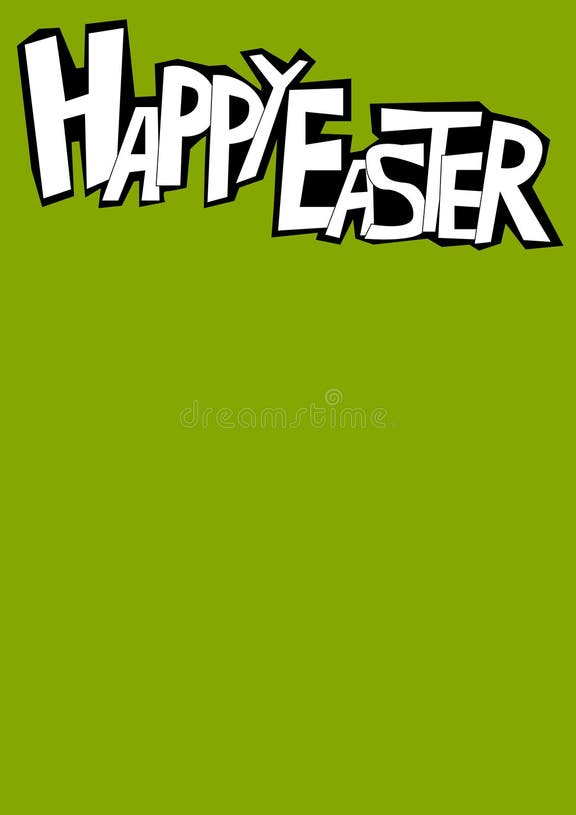 Happy Easter time on Card. stock illustration. Illustration of time ...