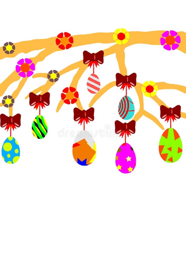 Isolated Easter Eggs Cartoon Stock Illustration - Illustration of ...