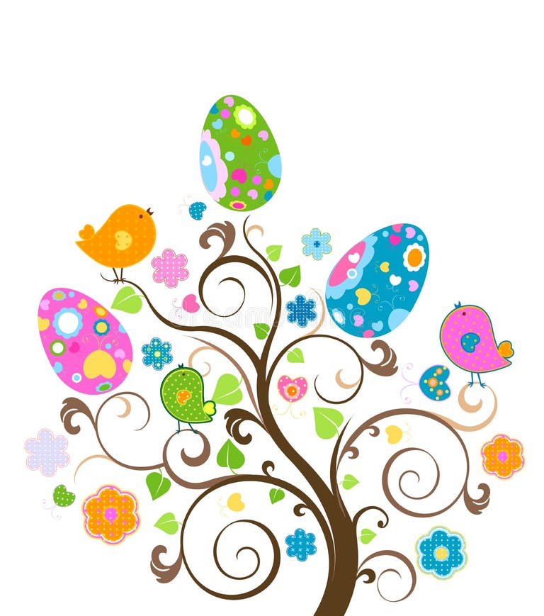 Cartoon Easter Tree Eggs Stock Illustrations – 3,222 Cartoon Easter ...