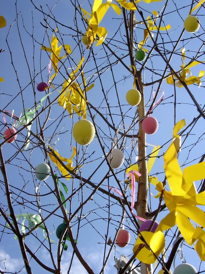 Easter tree stock image. Image of outdoor, eggs, nature - 4154949
