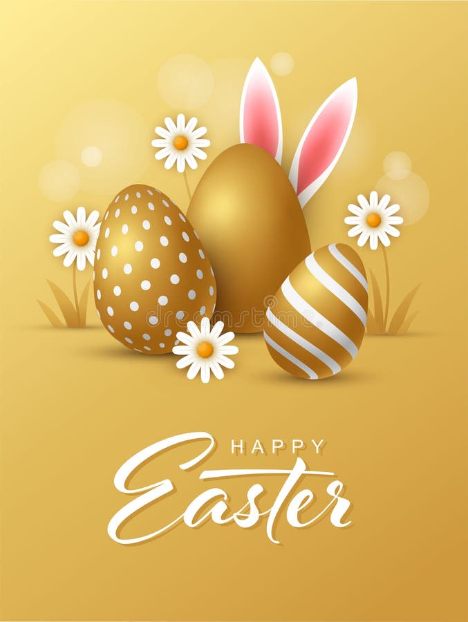 Gold Colored Ribbon Banner with Star Banner with Gold Frame on White ...