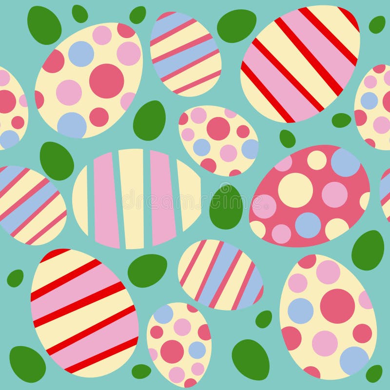 Easter Baskets Seamless Repeat Pattern Stock Vector - Illustration of ...