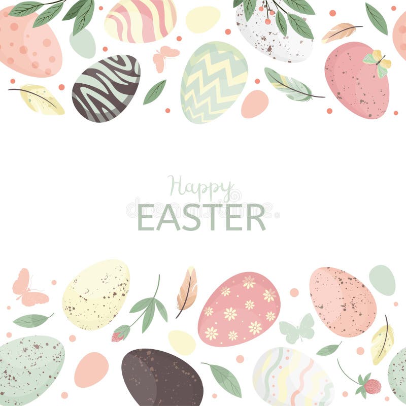 Easter Vector Seamless Pattern Stock Illustration - Illustration of ...