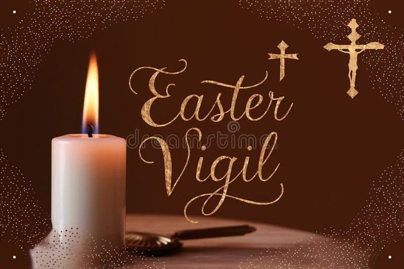 Easter Vigil Illustration Art Background Stock Illustration ...