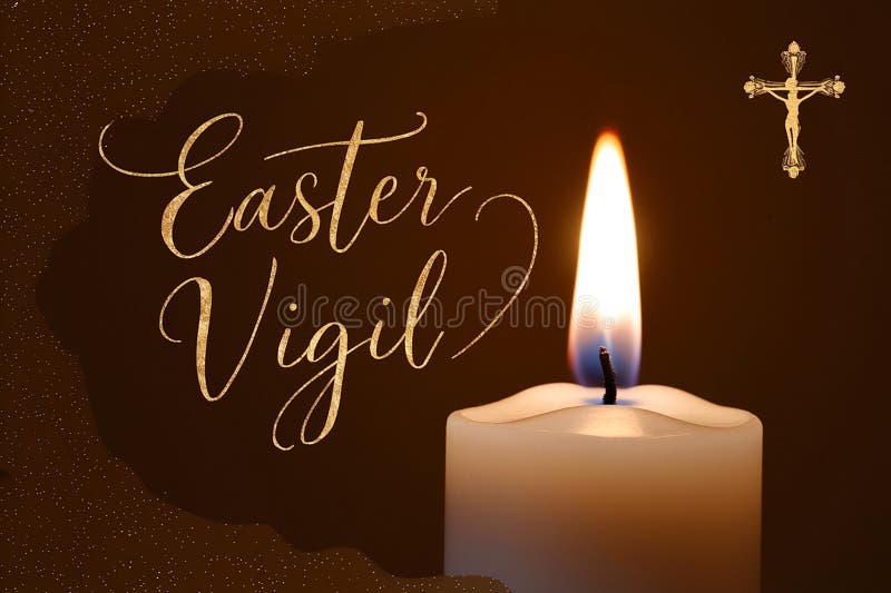 Easter Vigil Illustration Art Background Stock Illustration ...