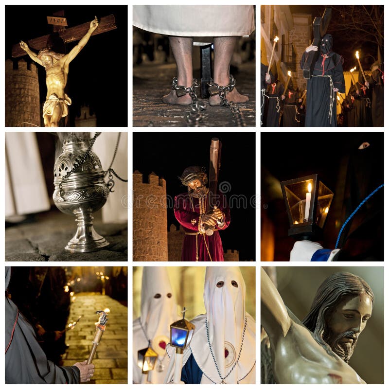 Easter week collage stock image. Image of crucifixion - 22280139