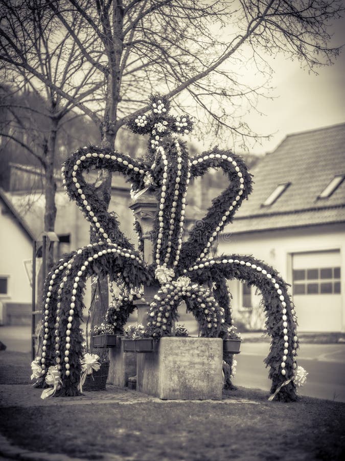 Easter Well stock image. Image of ornate, rural, customs - 52043297