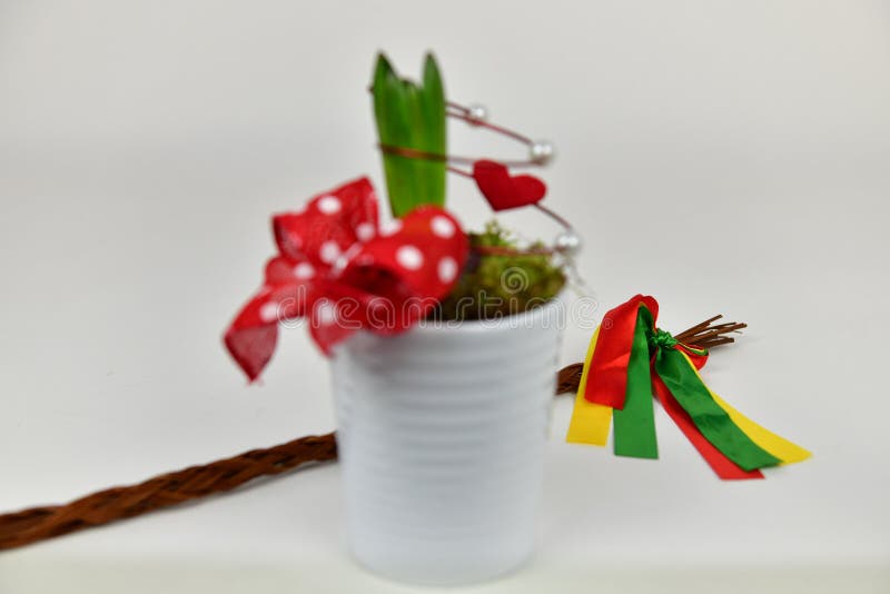 Easter Whip with Decorations Stock Photo - Image of foreground ...