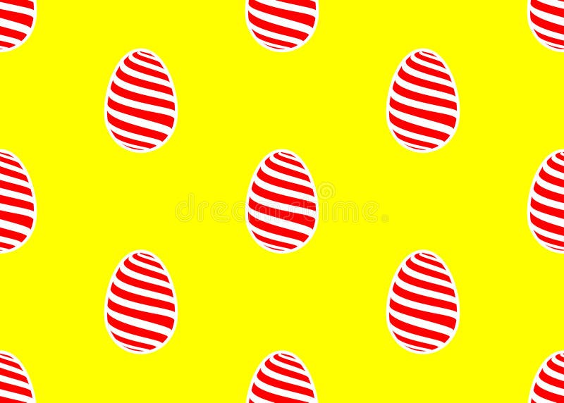 Easter Yellow Background with Eggs Stock Vector - Illustration of paper ...