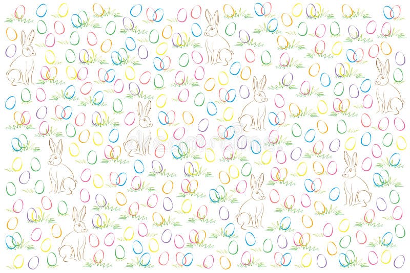 Easter Egg and Easter Bunny Pattern, Hidden Object Picture, and ...