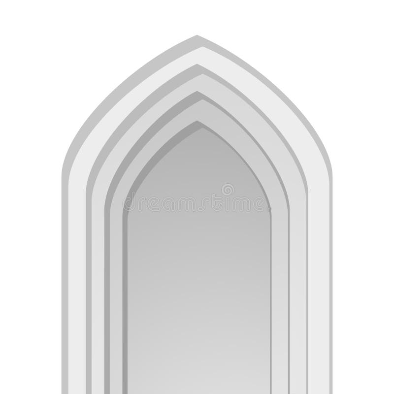 Eastern Arc. Arc Door. Arc Window. Building Decoration Element Stock ...