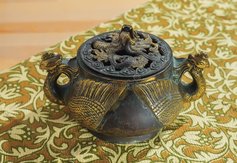 Eastern brass incensory stock photo. Image of culture - 52006630