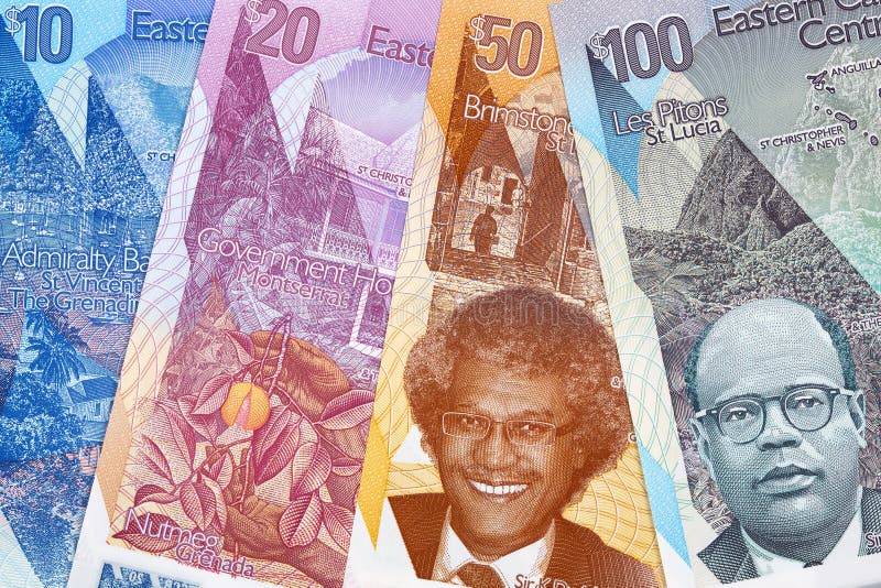 Eastern Caribbean Dollar in a Counting Machine Stock Image - Image of ...