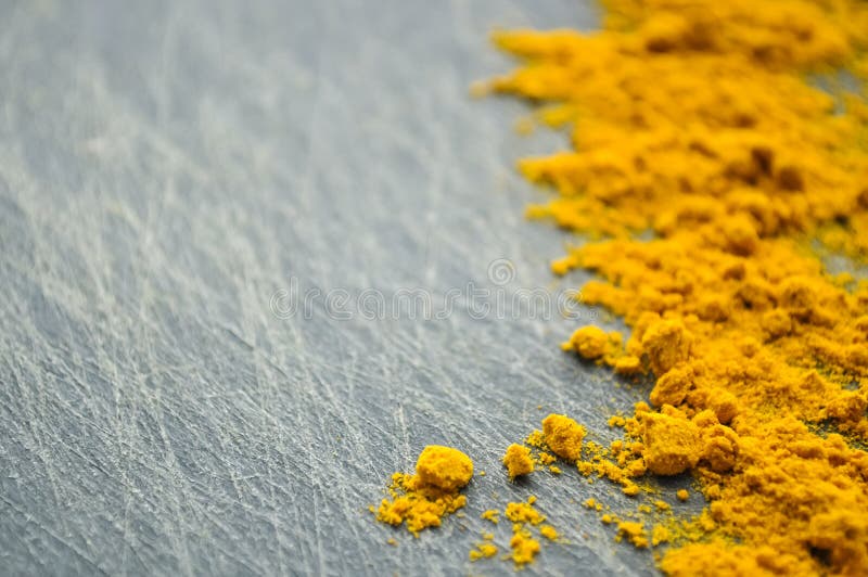 Eastern Condiments Scattered on a Table at Home. Turmeric and Pe Stock ...