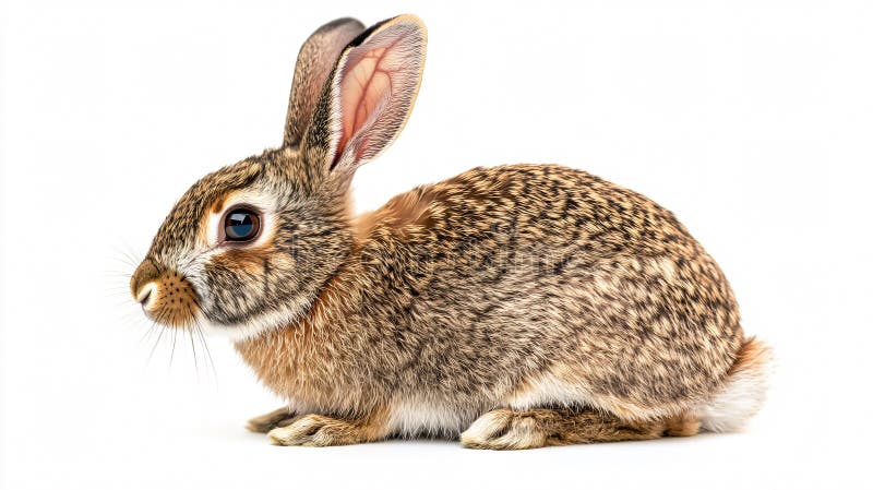 Eastern Cottontail Rabbit Pose Isolated in Natural Setting Stock Image ...
