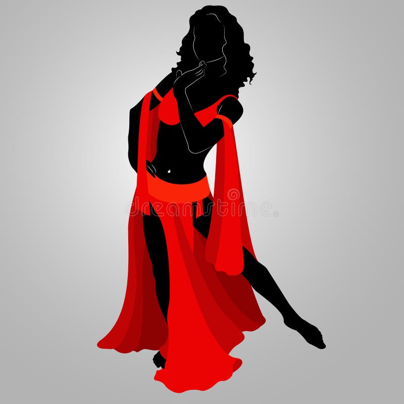 Eastern dancer stock illustration. Illustration of beauty - 132640496