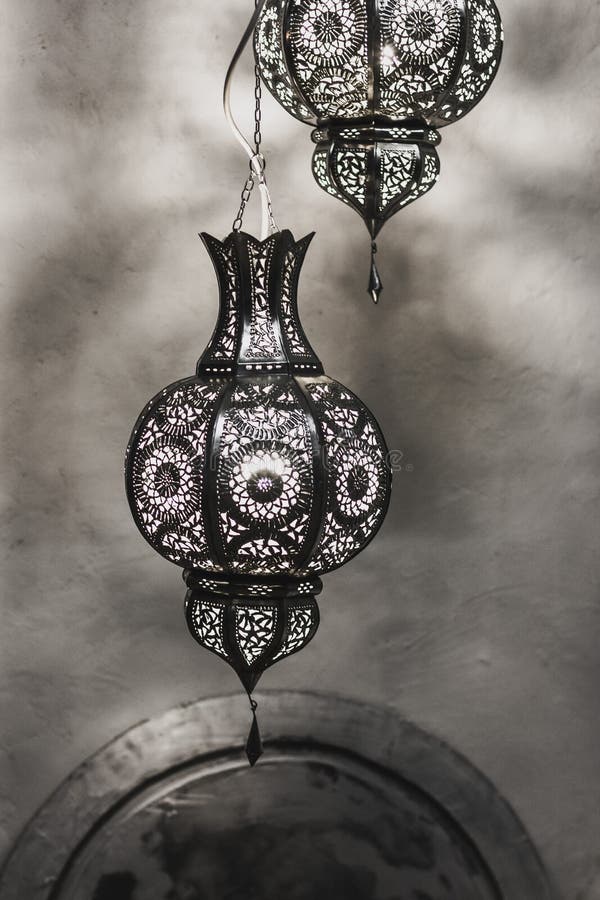 Eastern decorative lamps stock image. Image of light - 89124745