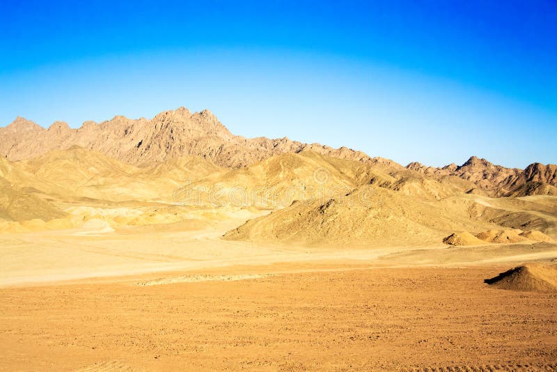 Eastern Desert Landscape in Egypt Stock Photo - Image of sand ...