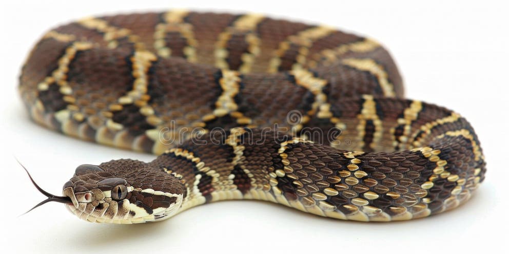 Eastern Diamondback Rattlesnake Showcases Its Distinctive Diamond ...