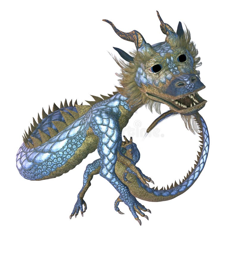 Eastern Dragon stock illustration. Illustration of fantasy - 41854220