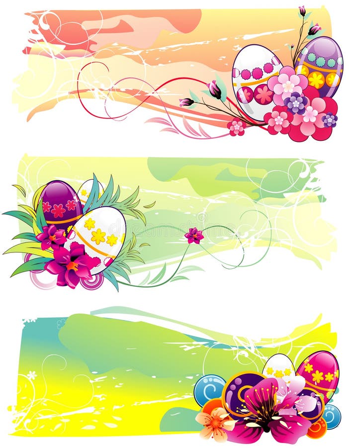 Eastern eggs stock vector. Illustration of frame, gradient - 14282449