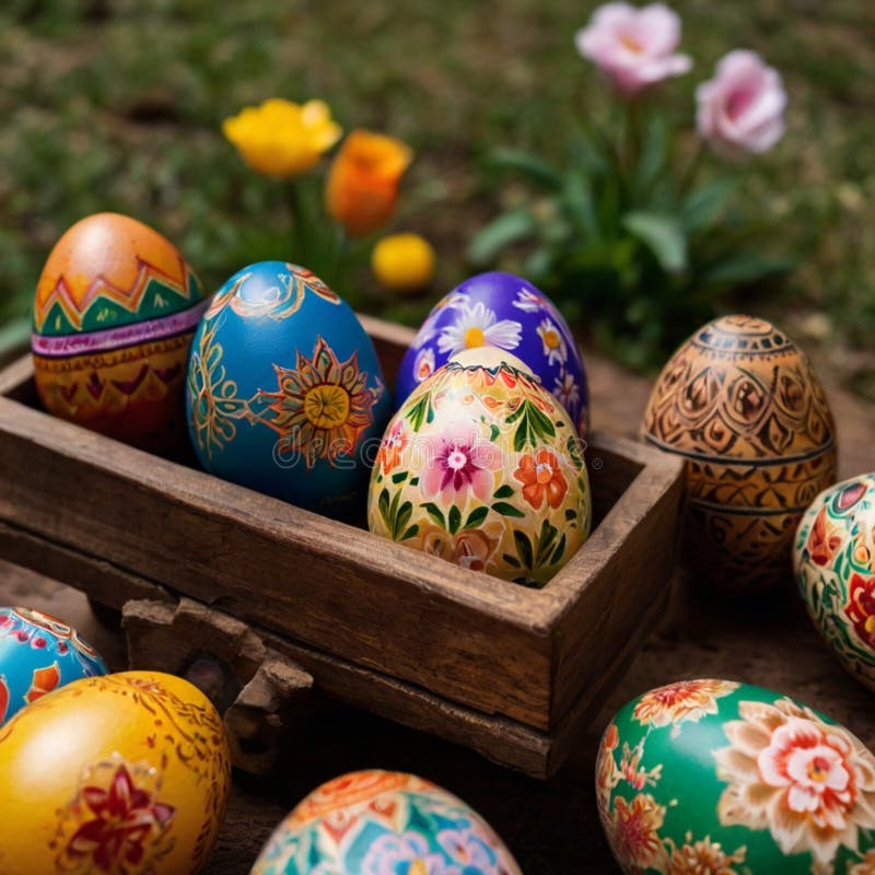 Eastern Elegance: Easter Eggs Adorned in Exquisite Asian Truck Art ...