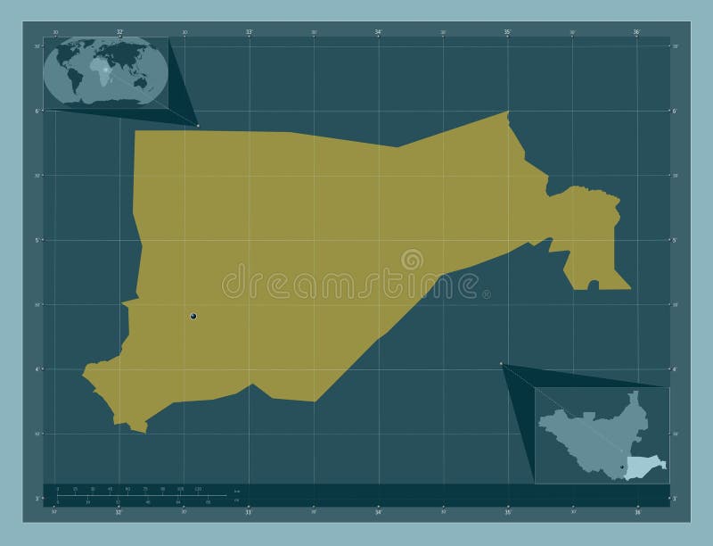 Eastern Equatoria, South Sudan. Solid. Capital Stock Illustration ...