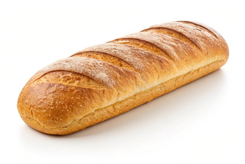 Eastern Europe Long Loaf Bread Isolated on White Background Stock Image ...