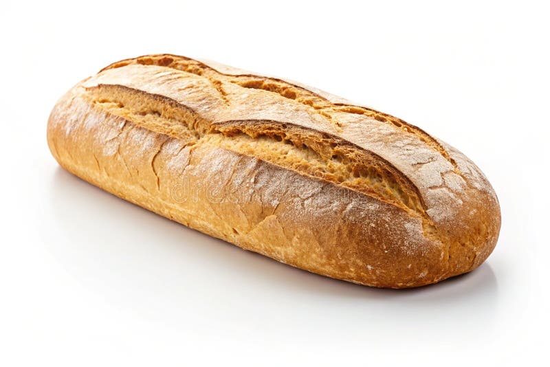 Eastern Europe Long Loaf Bread Isolated on White Background Stock Image ...