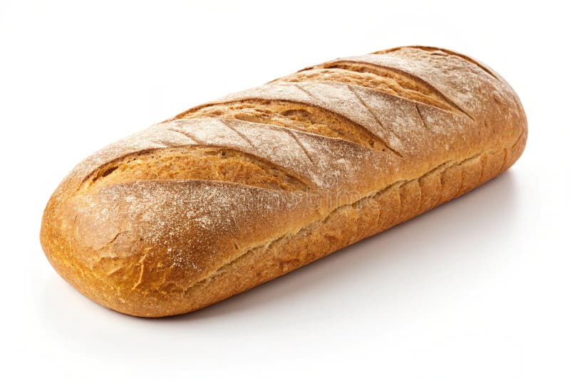 Eastern Europe Long Loaf Bread Isolated on White Background Stock Image ...