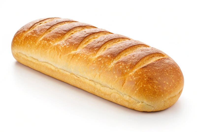 Eastern Europe Long Loaf Bread Isolated on White Background Stock Image ...