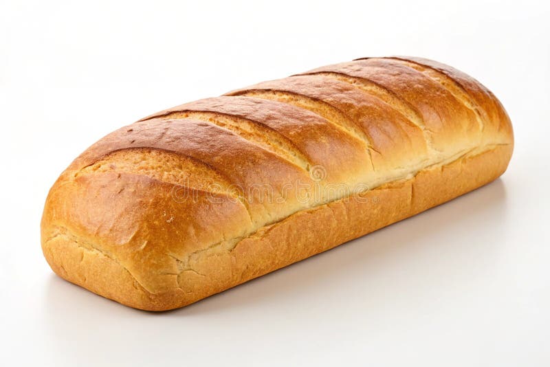 Eastern Europe Long Loaf Bread on a White Background Stock Image ...