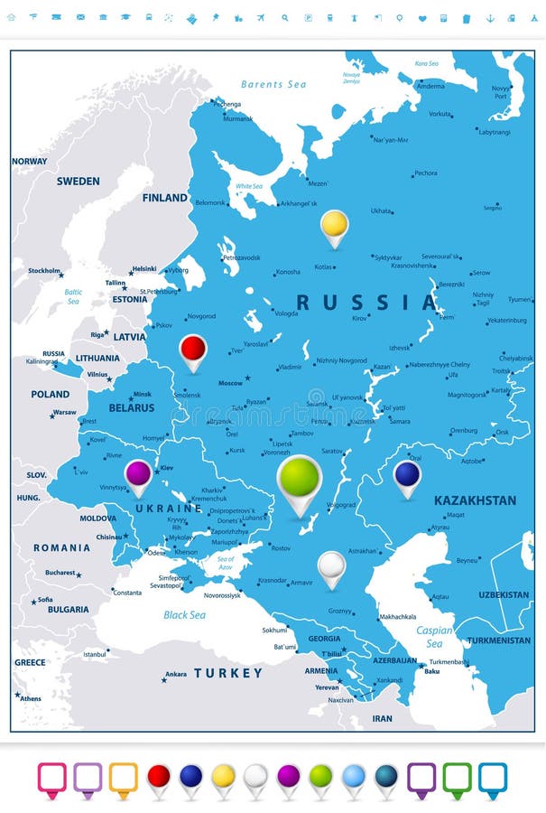 Eastern Europe Map Stock Illustrations – 5,075 Eastern Europe Map Stock ...