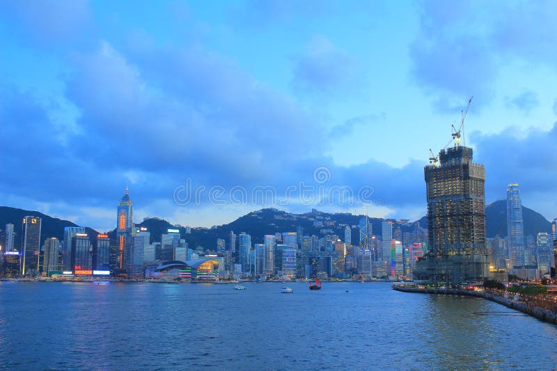 Eastern of Hong Kong Harbour Editorial Stock Image - Image of city ...