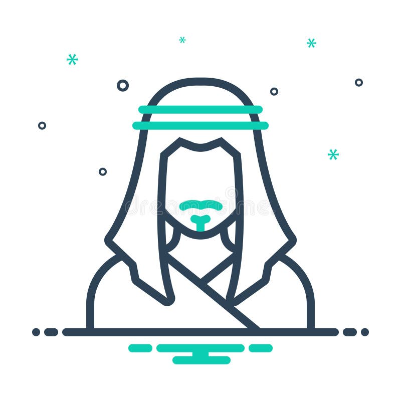 Mix Icon for Eastern, Sheikh and Orient Stock Vector - Illustration of ...