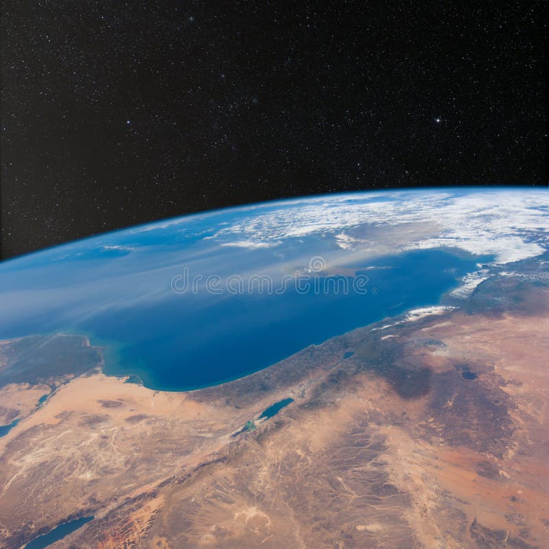 The Eastern Mediterranean from Space Stock Photo - Image of satellite ...