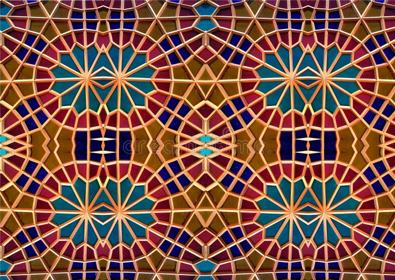 Old Eastern Mosaic on the Wall, Uzbekistan Stock Image - Image of ...