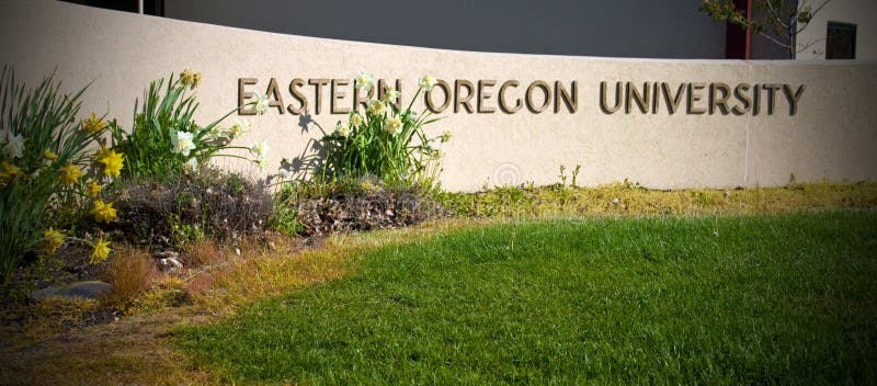 Eastern Oregon University stock photo. Image of degree - 19816688
