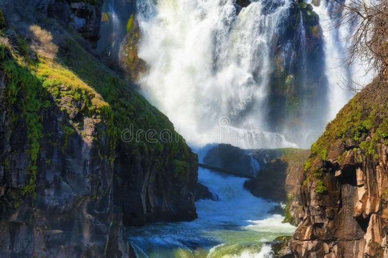 Eastern Oregon White River Waterfalls Stock Image - Image of oregon ...